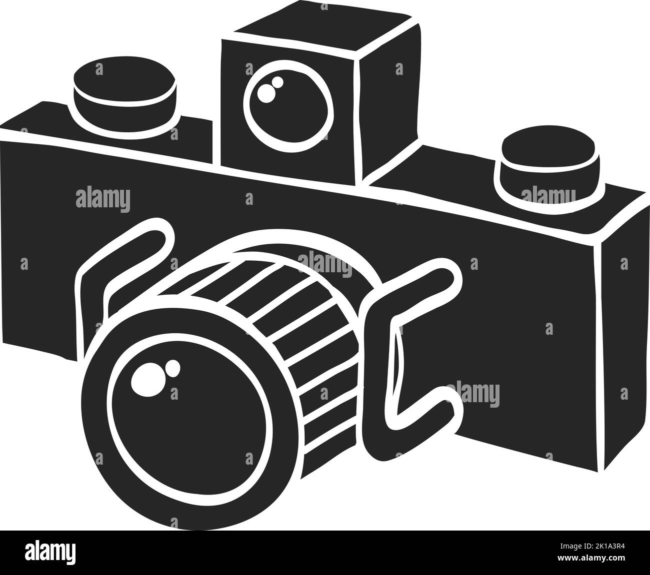 Hand drawn Panorama camera vector illustration Stock Vector Image & Art ...