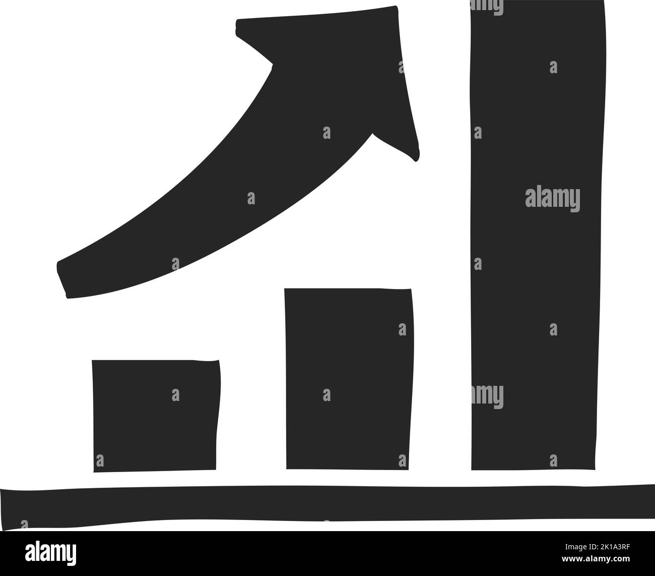 Hand drawn Bar chart vector illustration Stock Vector Image & Art - Alamy