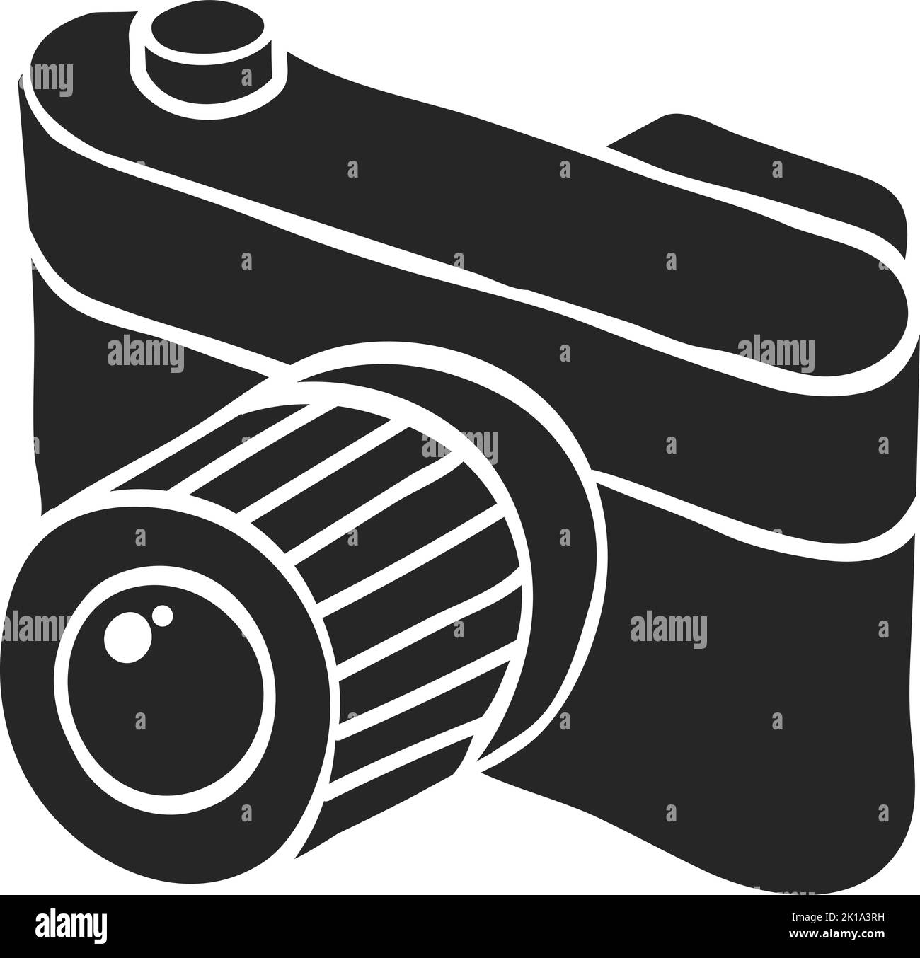 Hand drawn Range finder camera vector illustration Stock Vector Image ...