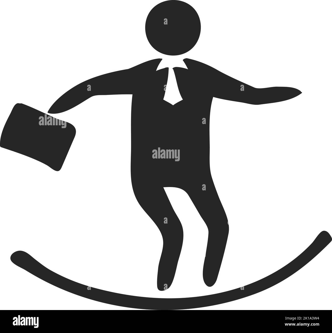 Hand drawn Businessman challenge vector illustration Stock Vector Image ...
