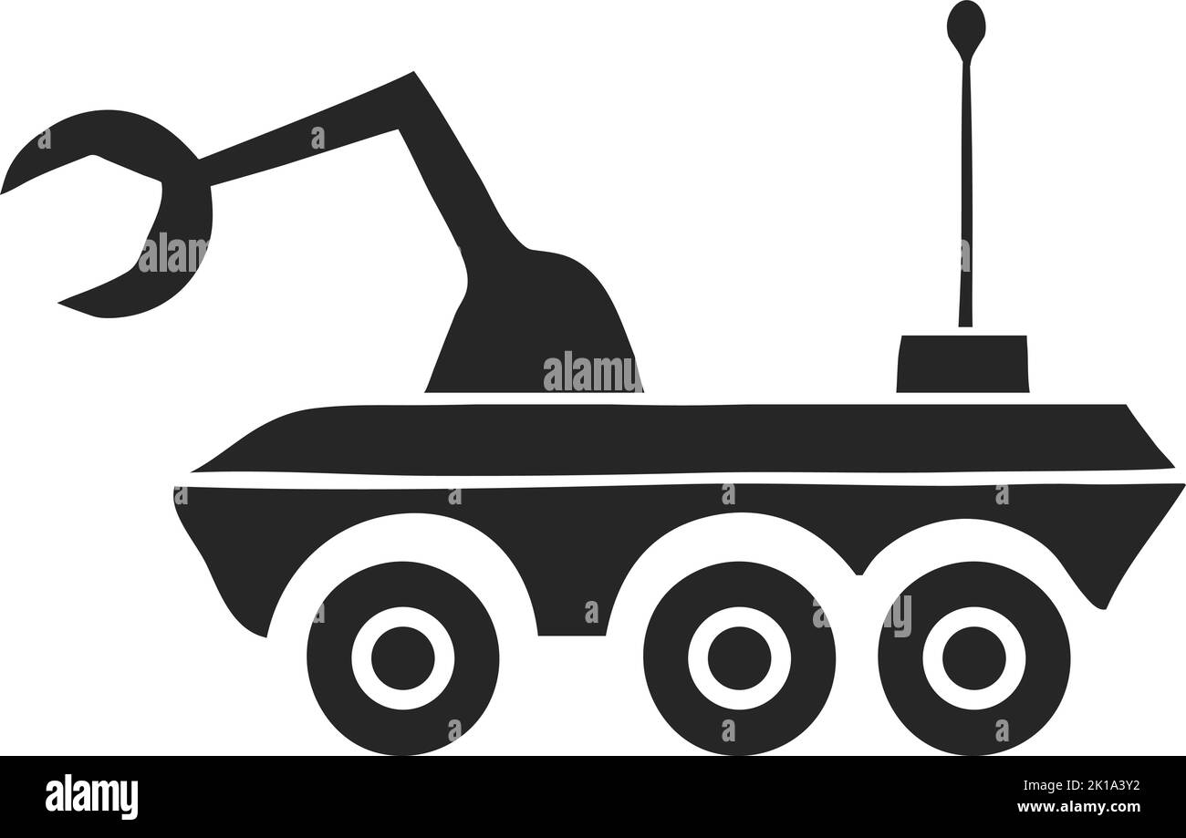 Hand drawn Space rover vector illustration Stock Vector Image & Art - Alamy