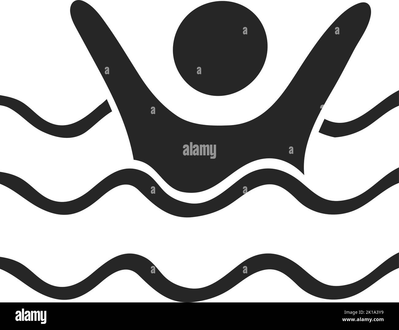 Hand drawn Drowned man vector illustration Stock Vector Image & Art - Alamy