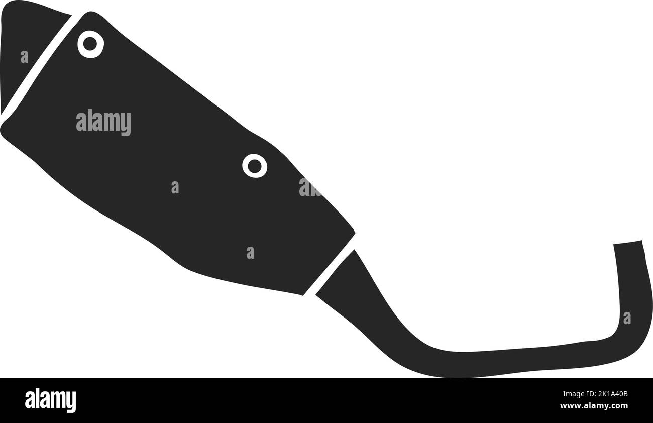 Hand drawn Motorcycle exhaust vector illustration Stock Vector Image ...