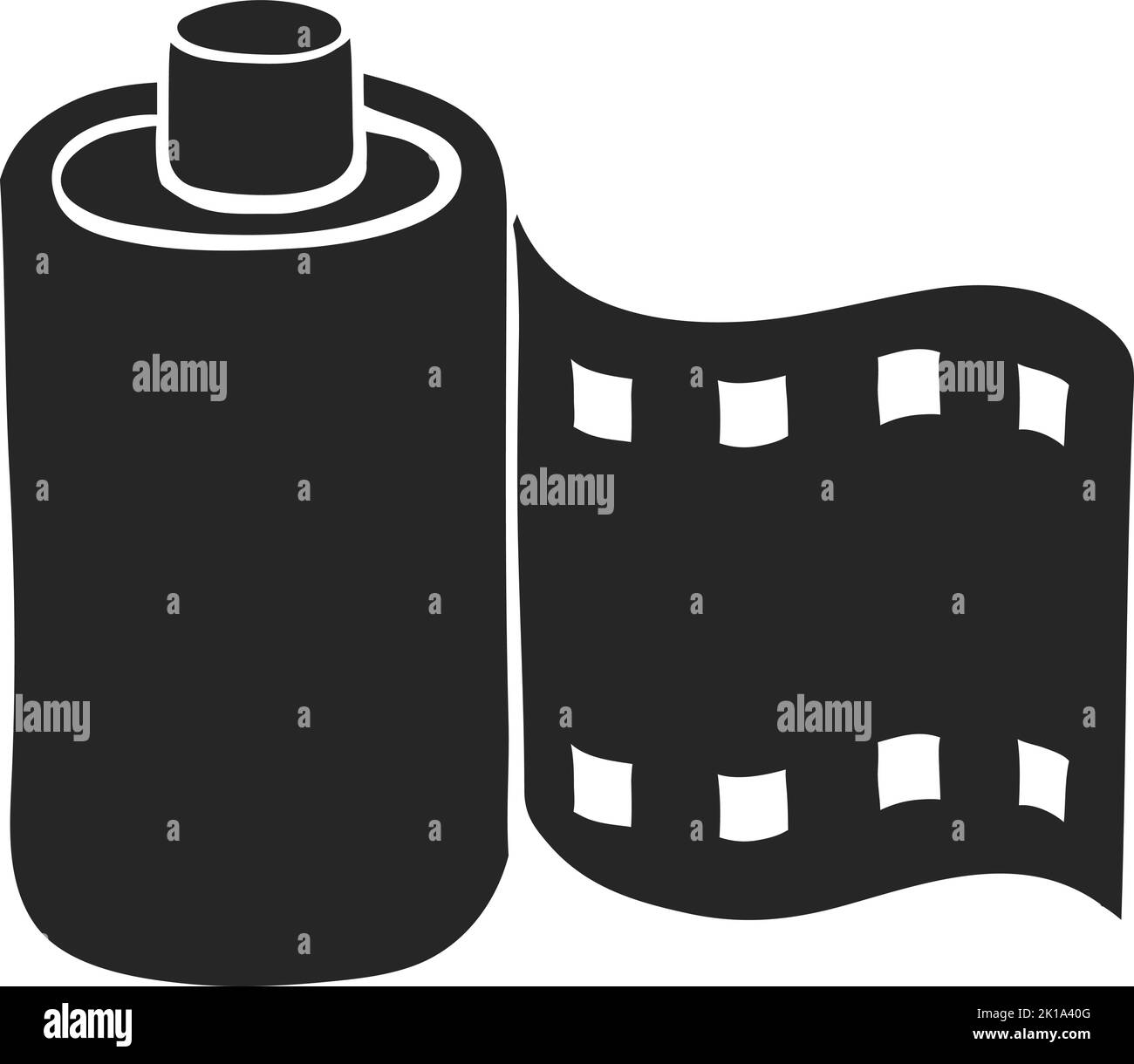 Hand drawn Photographic film vector illustration Stock Vector Image ...