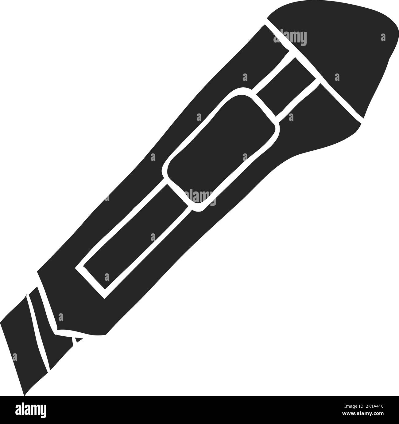 Hand drawn Cutter knife vector illustration Stock Vector Image & Art ...
