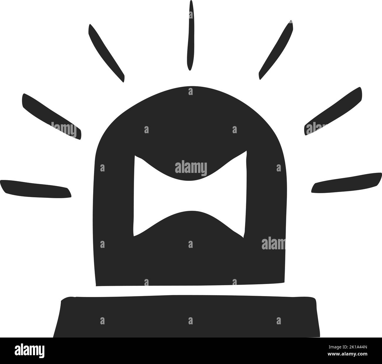 Hand drawn Siren vector illustration Stock Vector Image & Art - Alamy