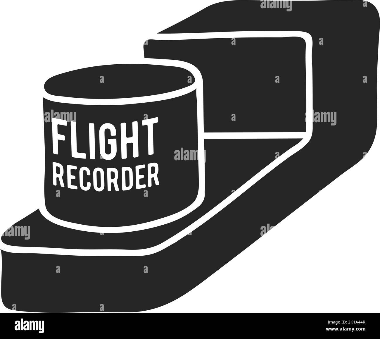 Hand drawn Flight recorder vector illustration Stock Vector Image & Art ...