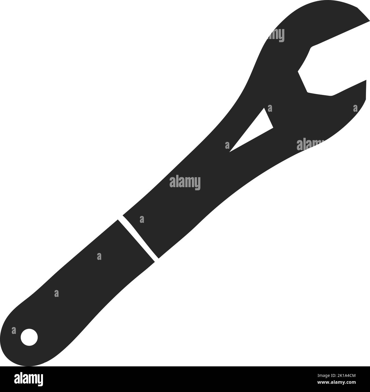 Hand drawn bicycle spanner vector illustration Stock Vector Image & Art ...