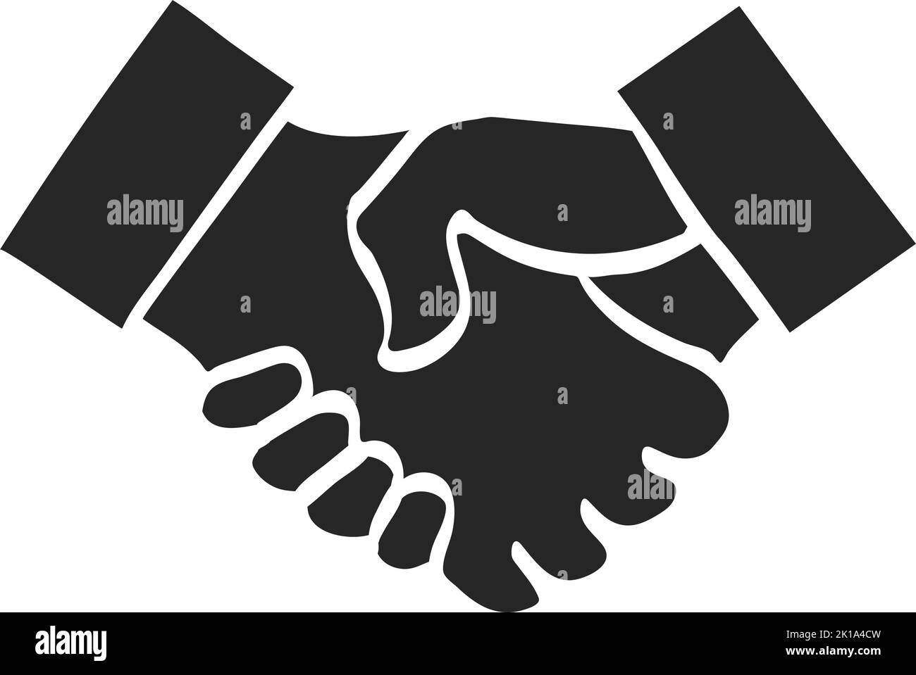 Hand drawn Handshake vector illustration Stock Vector Image & Art - Alamy