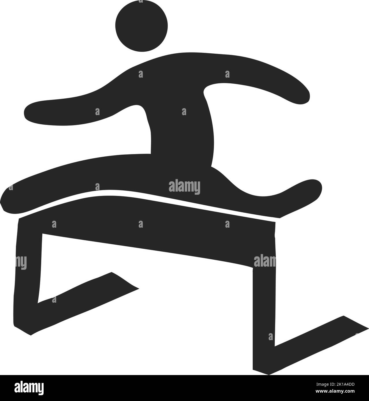 Hand drawn Hurdle run vector illustration Stock Vector Image & Art - Alamy