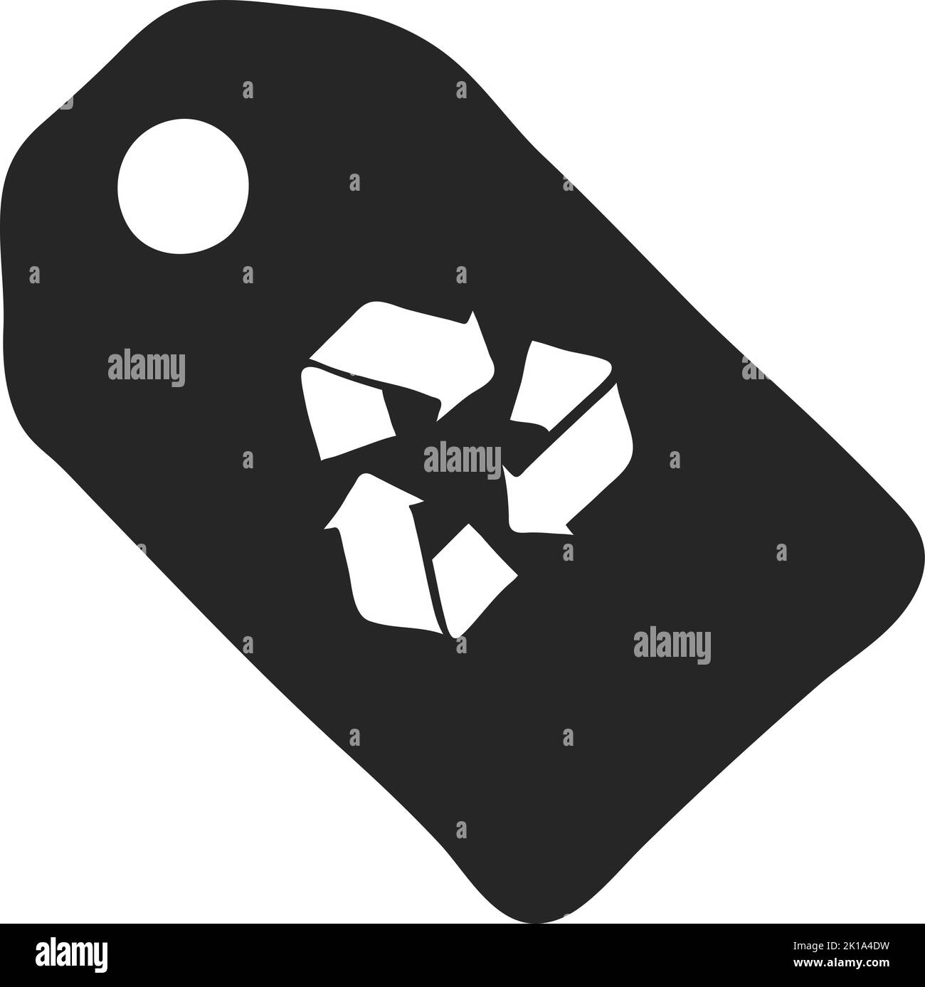 Hand drawn Recycle label vector illustration Stock Vector Image & Art ...