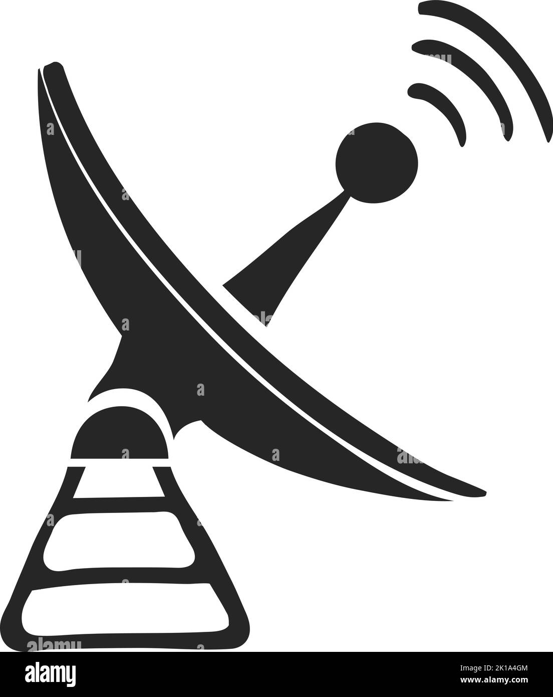 Hand drawn Satellite receiver vector illustration Stock Vector Image & Art - Alamy