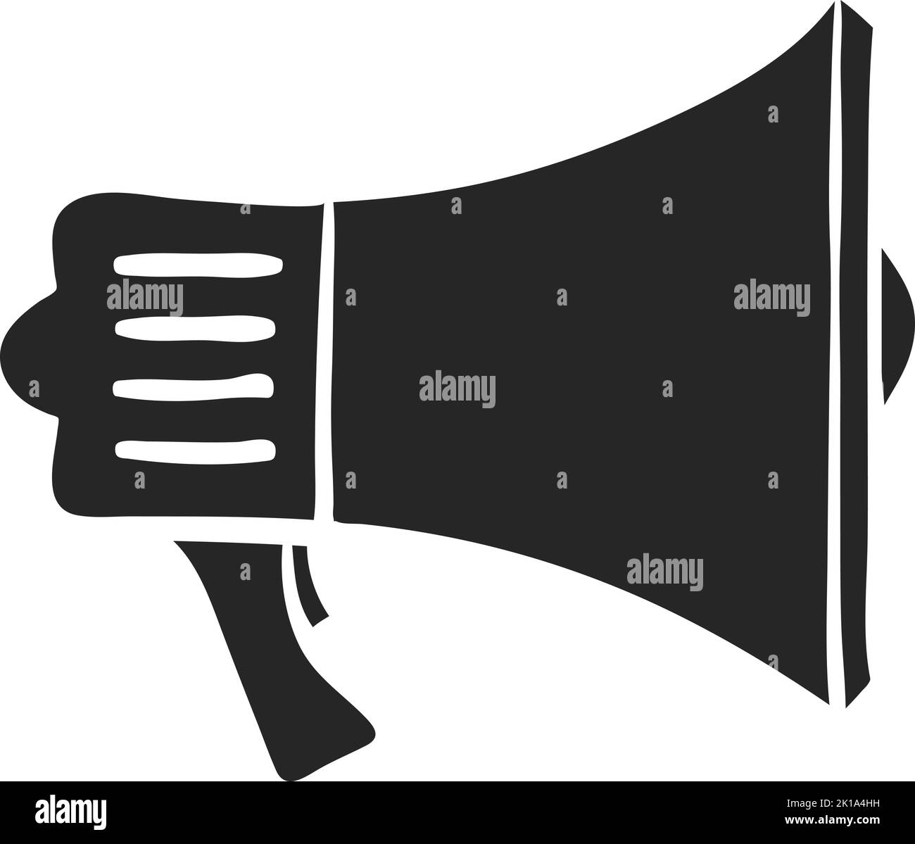 Hand drawn Megaphone vector illustration Stock Vector Image & Art - Alamy