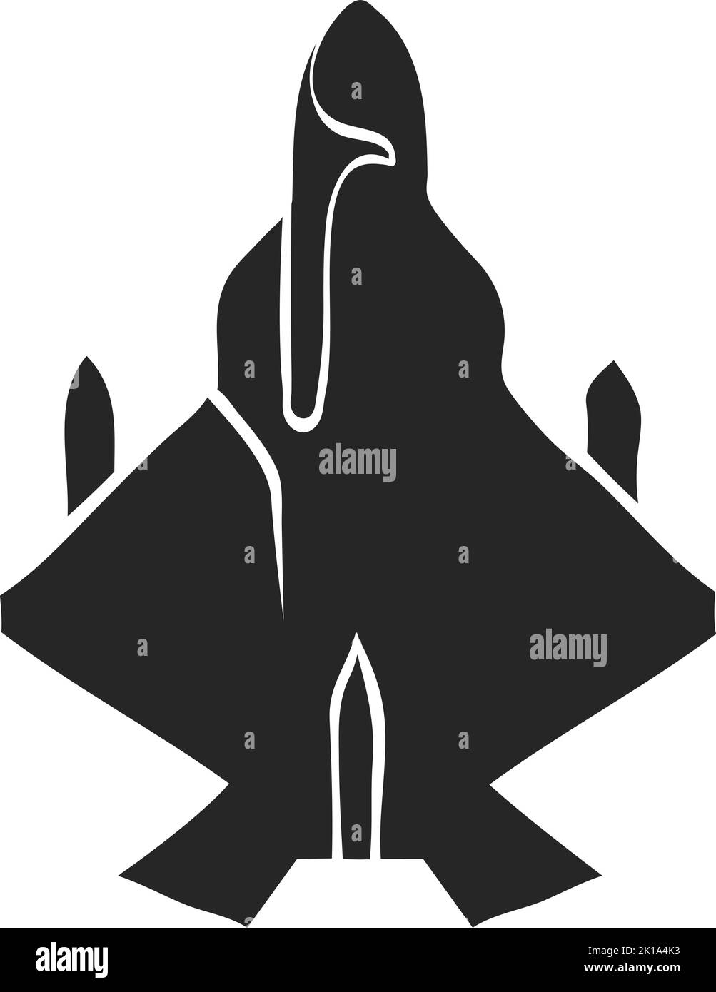 Hand drawn Fighter jet vector illustration Stock Vector Image & Art - Alamy