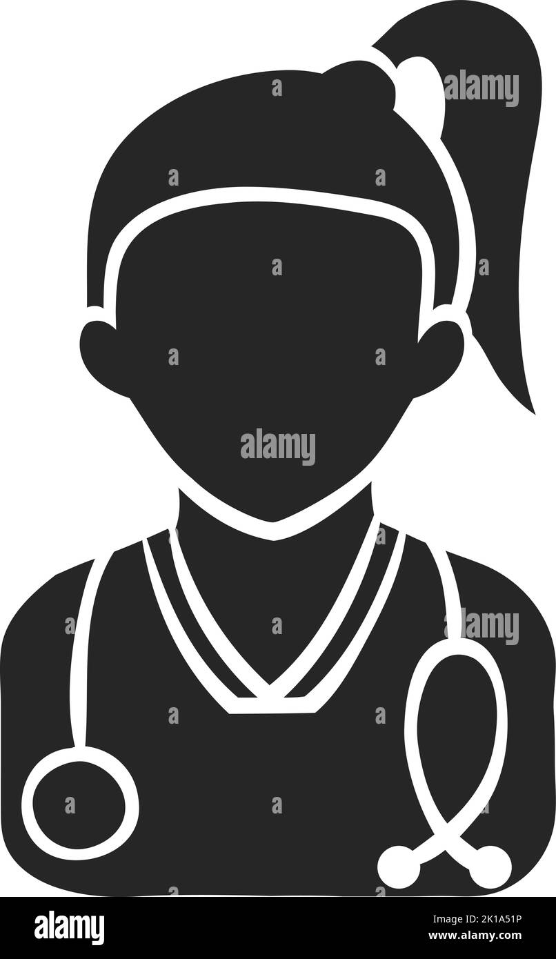 Woman doctor hand neck Cut Out Stock Images & Pictures - Alamy