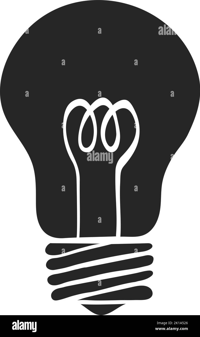 Hand drawn Light bulb vector illustration Stock Vector Image & Art - Alamy
