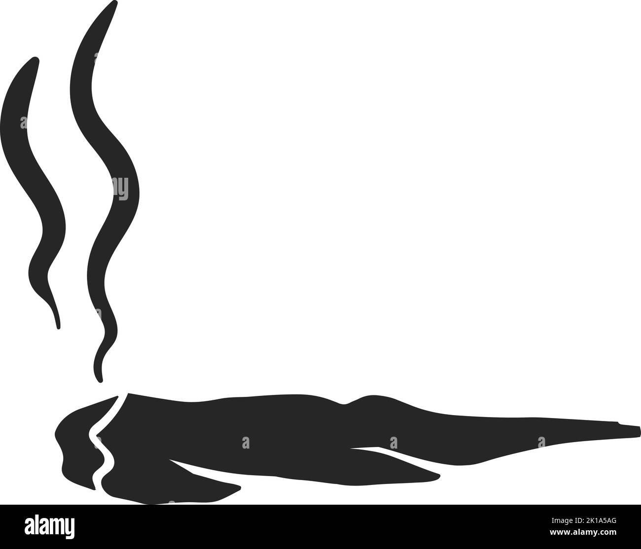 Hand drawn ganja smoke vector illustration Stock Vector Image & Art - Alamy