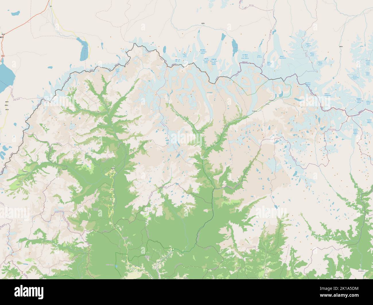 Gasa map hi-res stock photography and images - Alamy