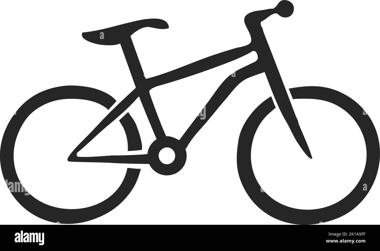 Hand drawn Mountain bike vector illustration Stock Vector Image & Art ...