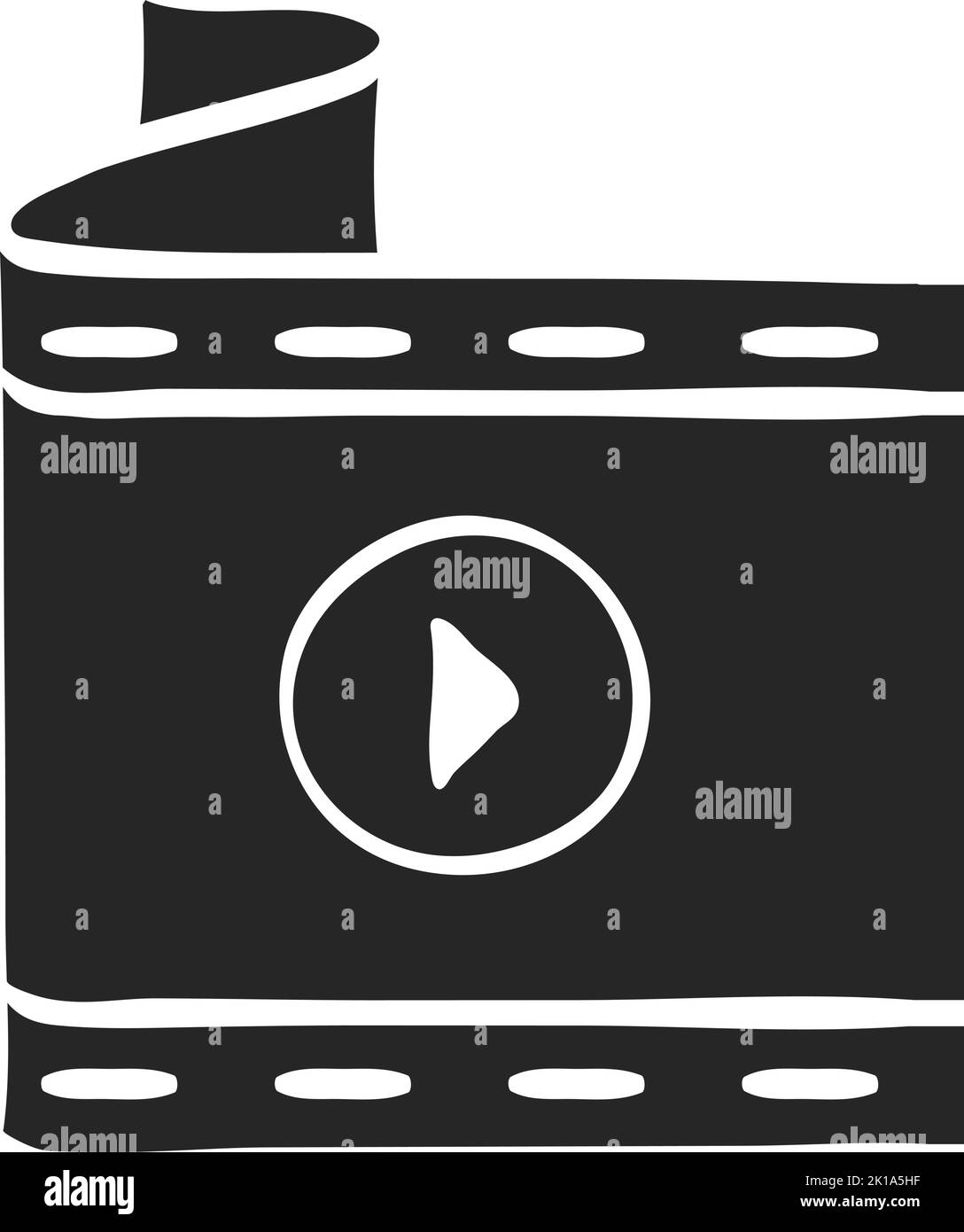 Hand drawn Cinema film vector illustration Stock Vector Image & Art - Alamy