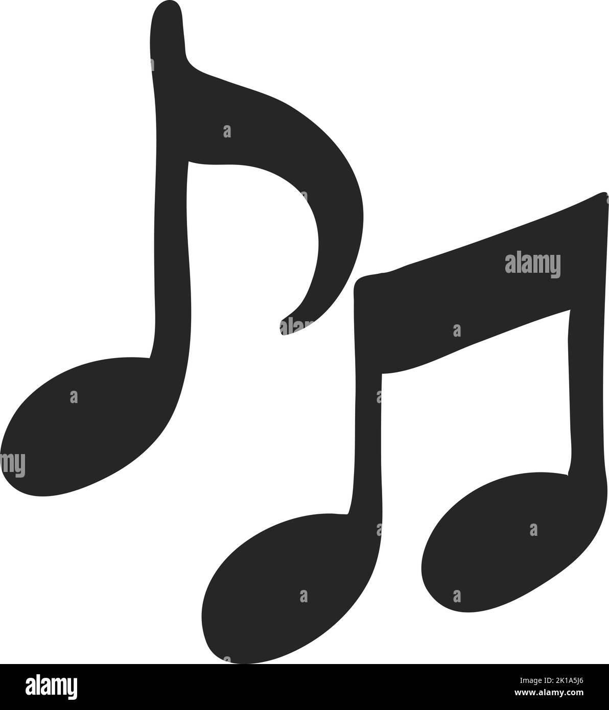 Hand drawn Music notes vector illustration Stock Vector Image & Art - Alamy