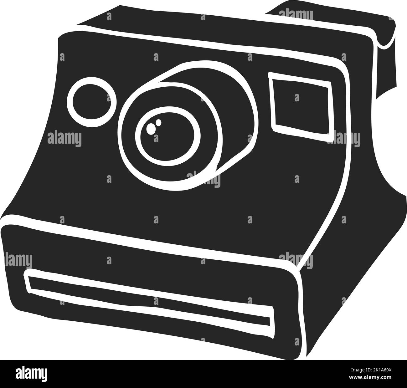 Hand drawn Instant camera vector illustration Stock Vector Image & Art ...