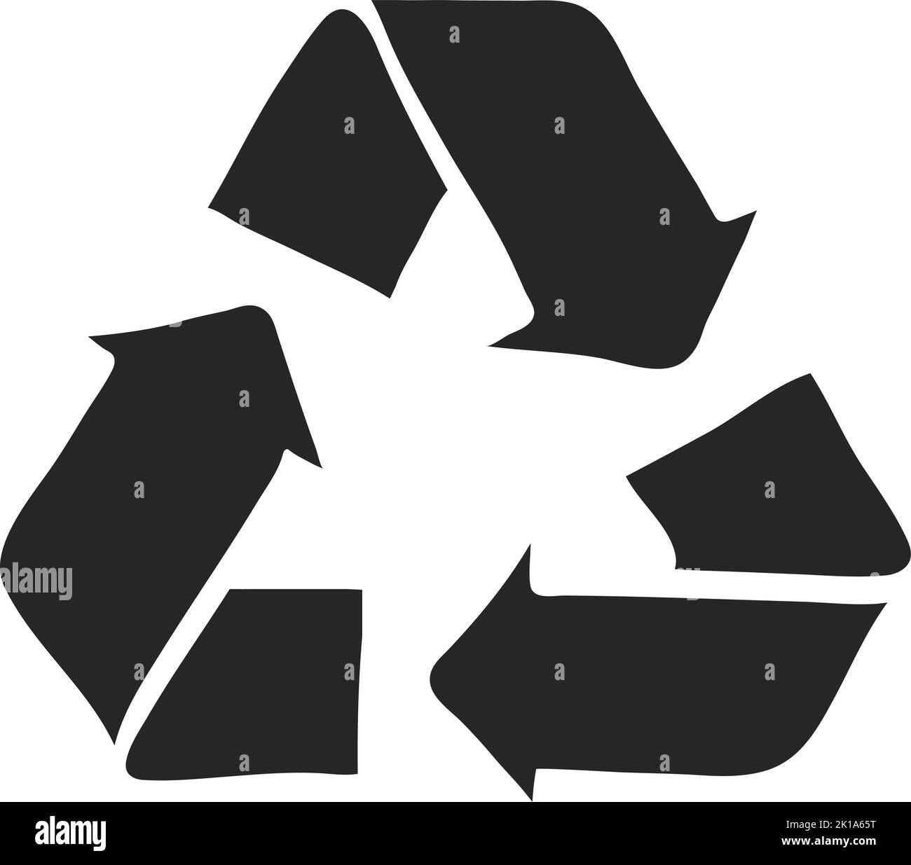 Hand drawn Recycle symbol vector illustration Stock Vector Image & Art ...