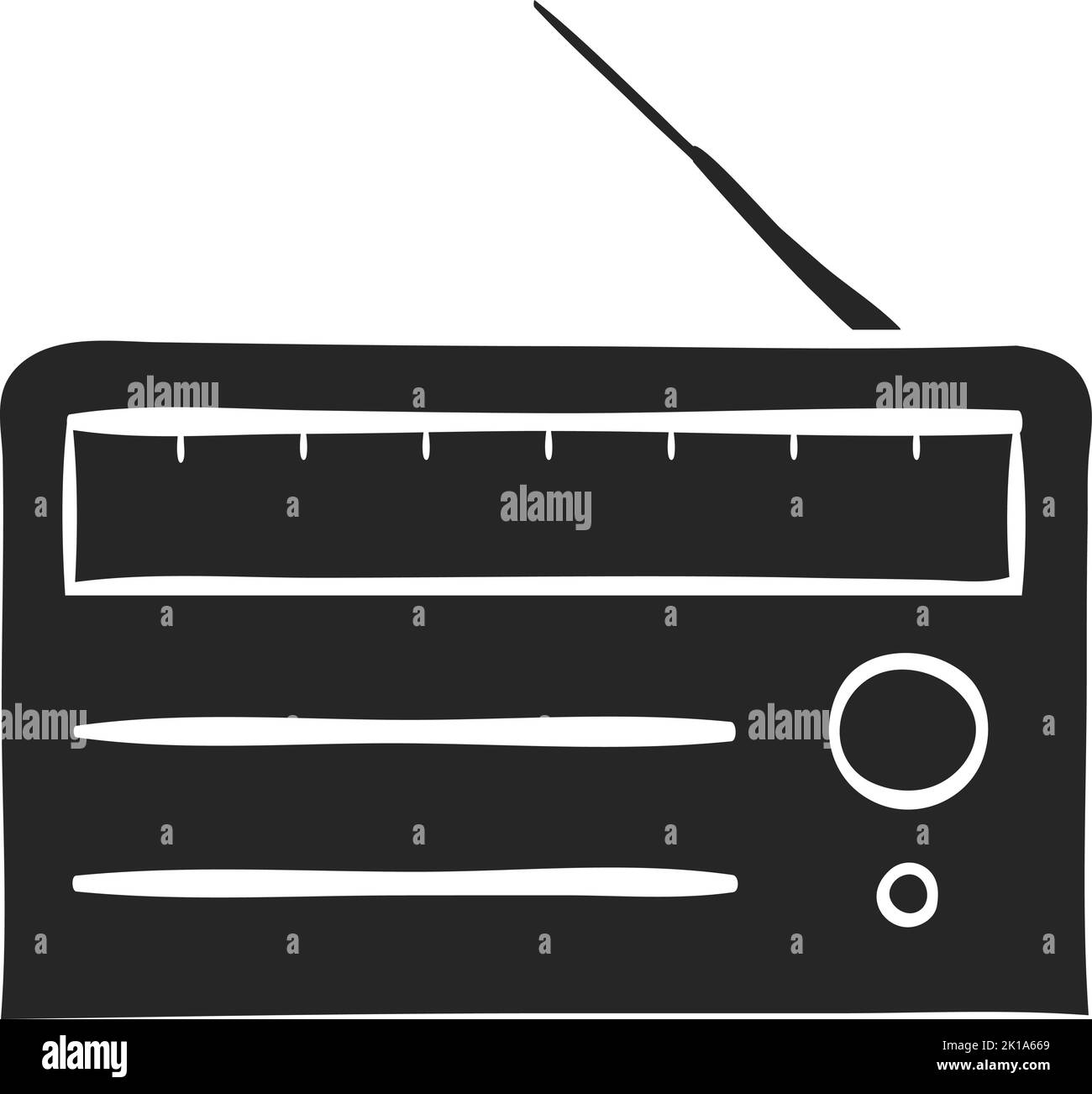 Hand drawn Radio vector illustration Stock Vector Image & Art - Alamy