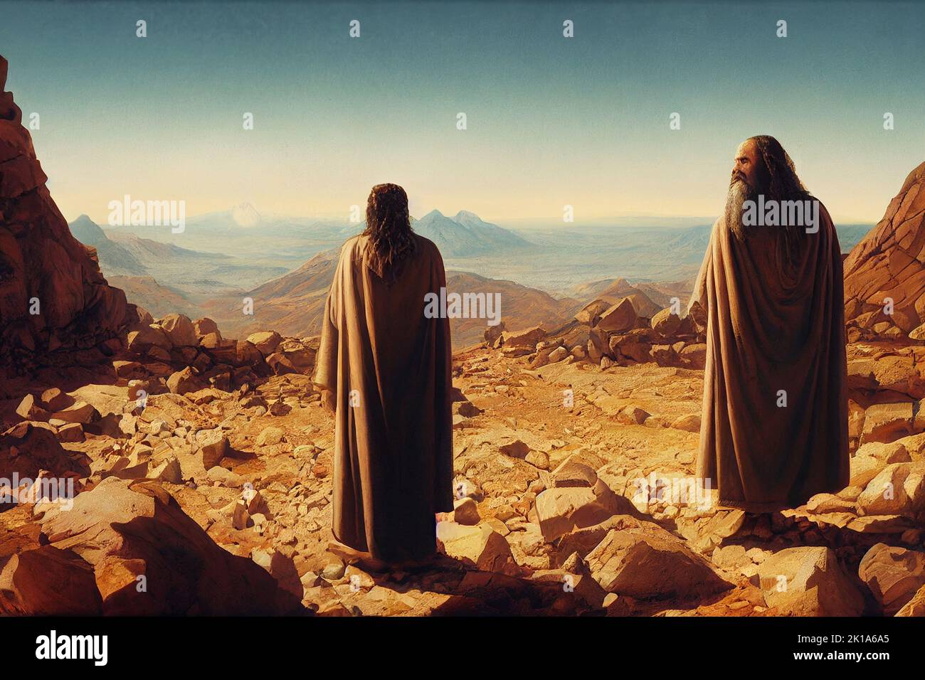 Moses receiving ten commandments hi-res stock photography and images ...