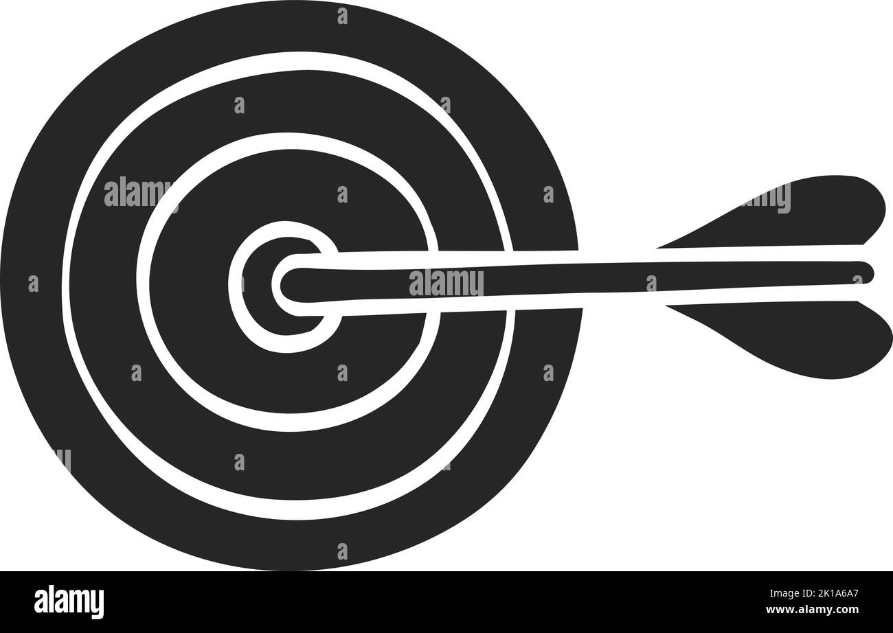Hand drawn Arrow bullseye vector illustration Stock Vector Image & Art ...