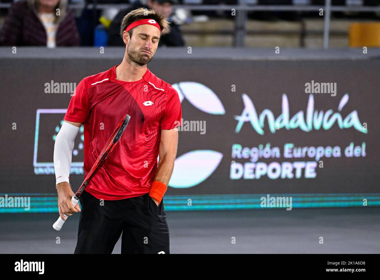 Hamburg, Germany. 16th Sep, 2022. Belgian Sander Gille looks dejected ...