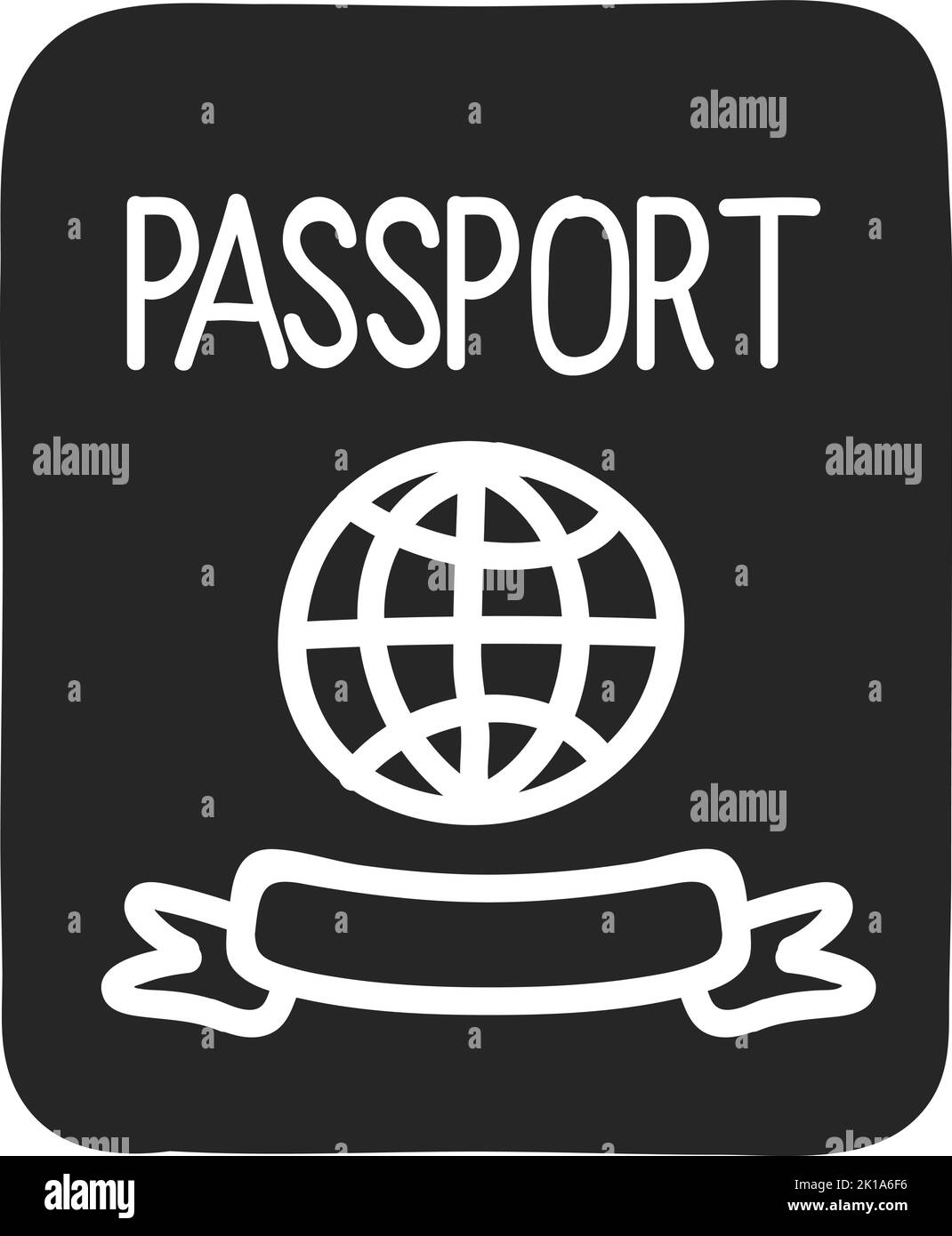 Hand drawn Passport vector illustration Stock Vector Image & Art - Alamy