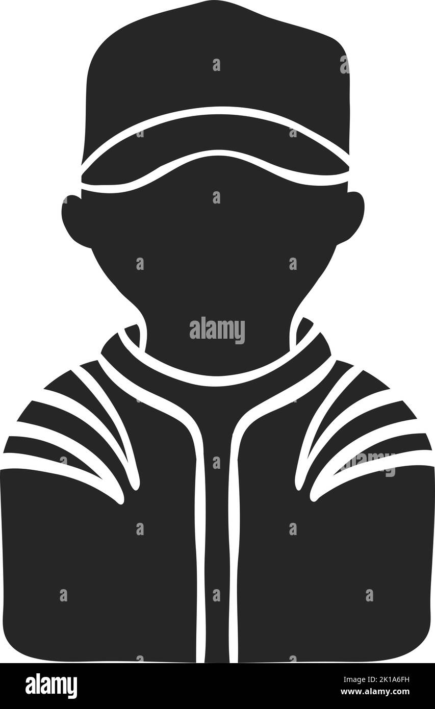 Hand drawn Racer avatar vector illustration Stock Vector Image & Art ...