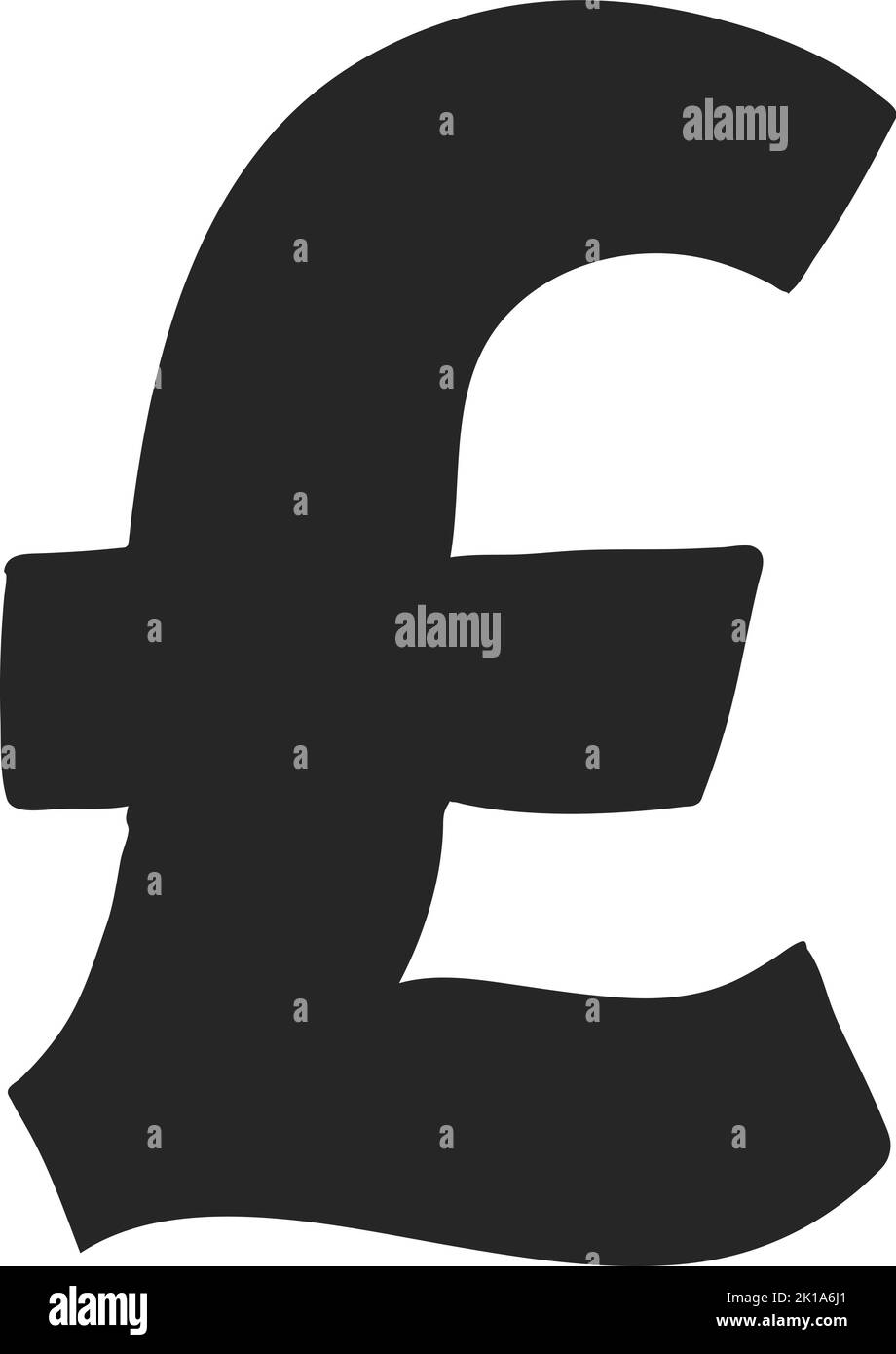 Hand drawn Pound sterling symbol vector illustration Stock Vector Image ...