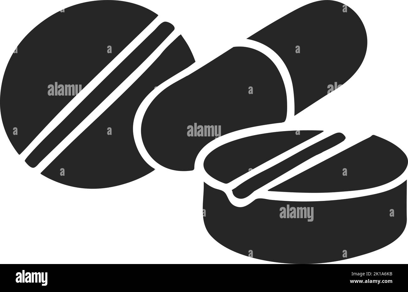 Hand drawn pills vector illustration Stock Vector Image & Art - Alamy