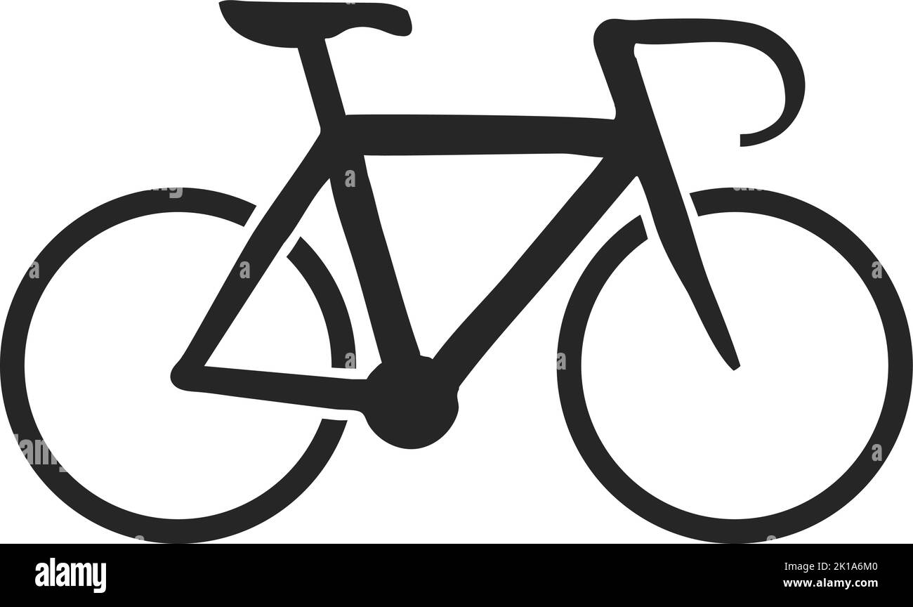 Hand drawn Road bicycle vector illustration Stock Vector Image & Art ...