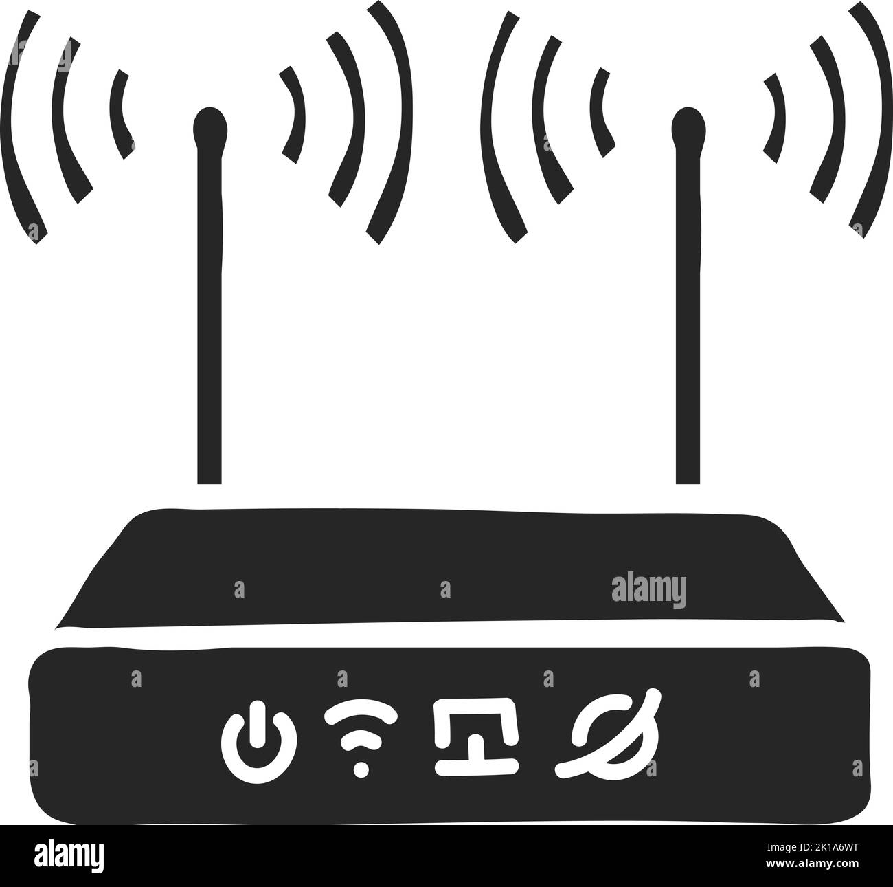 Hand drawn Router vector illustration Stock Vector Image & Art - Alamy