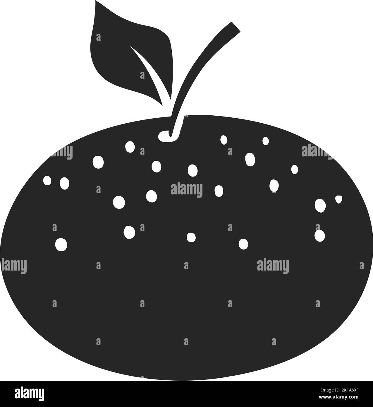 Orange fruit in hand Black and White Stock Photos & Images - Alamy