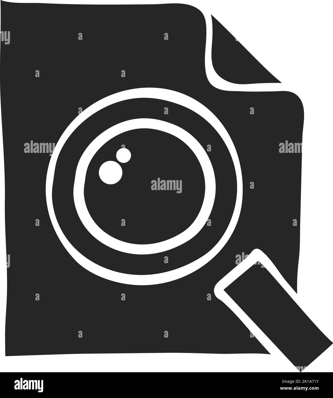 Hand drawn Magnifier vector illustration Stock Vector Image & Art - Alamy