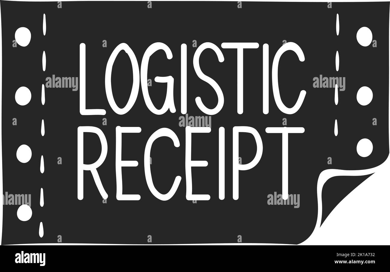 Hand drawn Logistic receipt vector illustration Stock Vector Image ...
