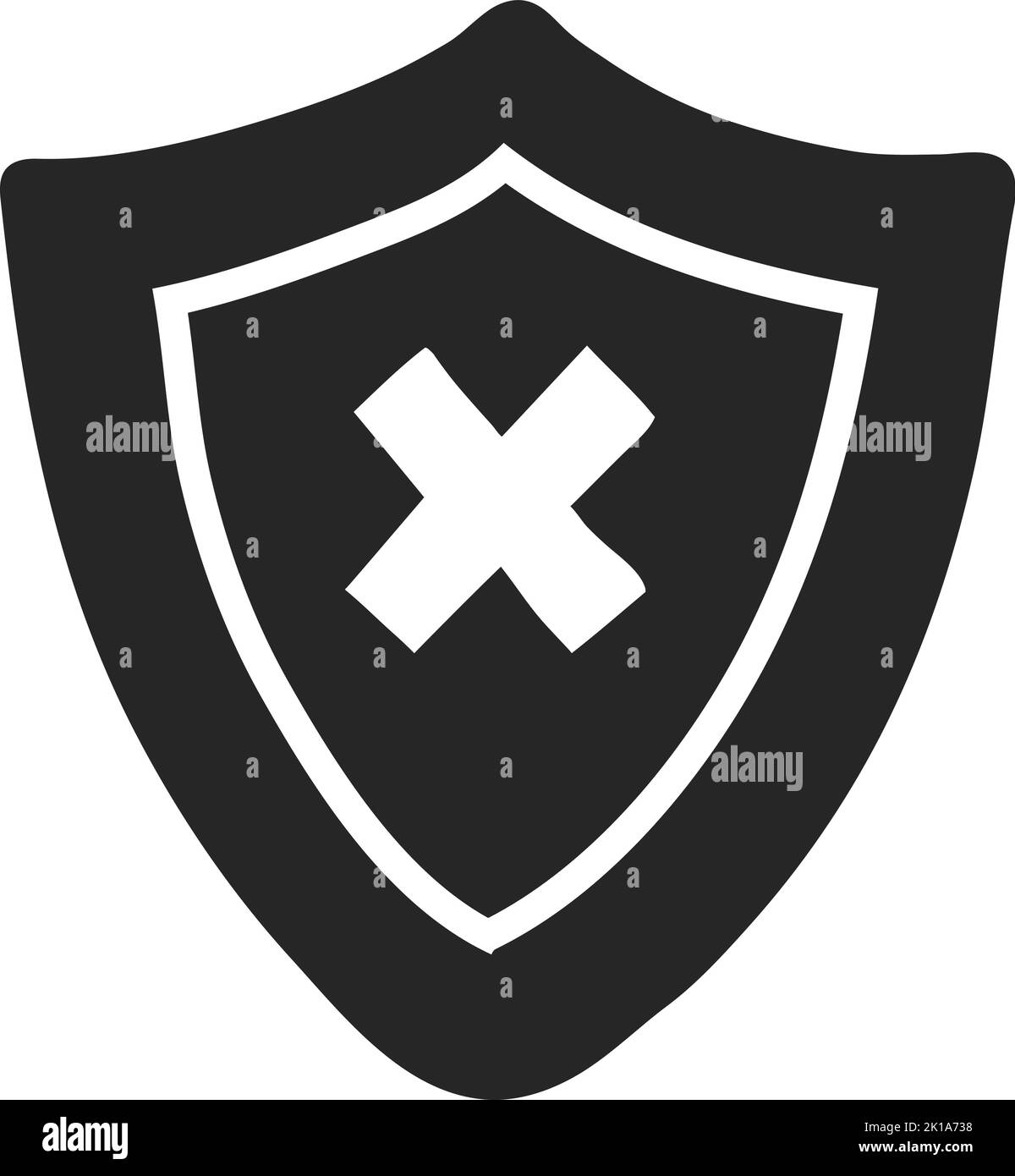 Hand drawn Shield vector illustration Stock Vector Image & Art - Alamy