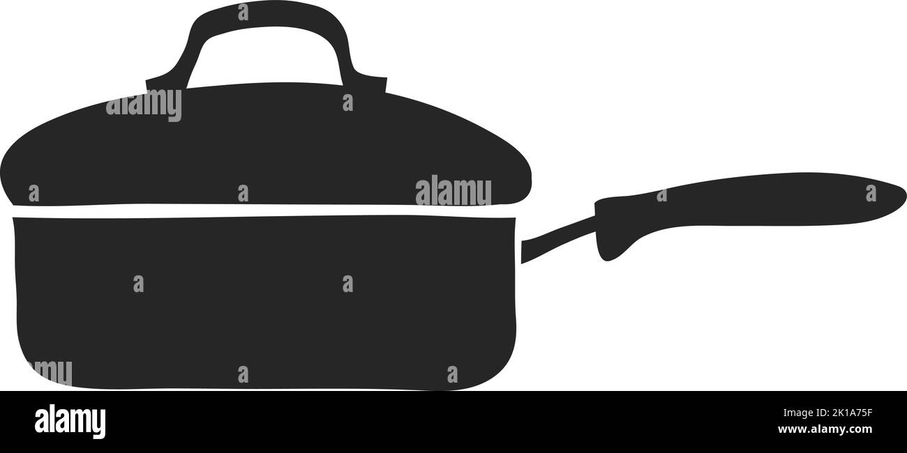Hand drawn Cooking pan vector illustration Stock Vector Image & Art - Alamy