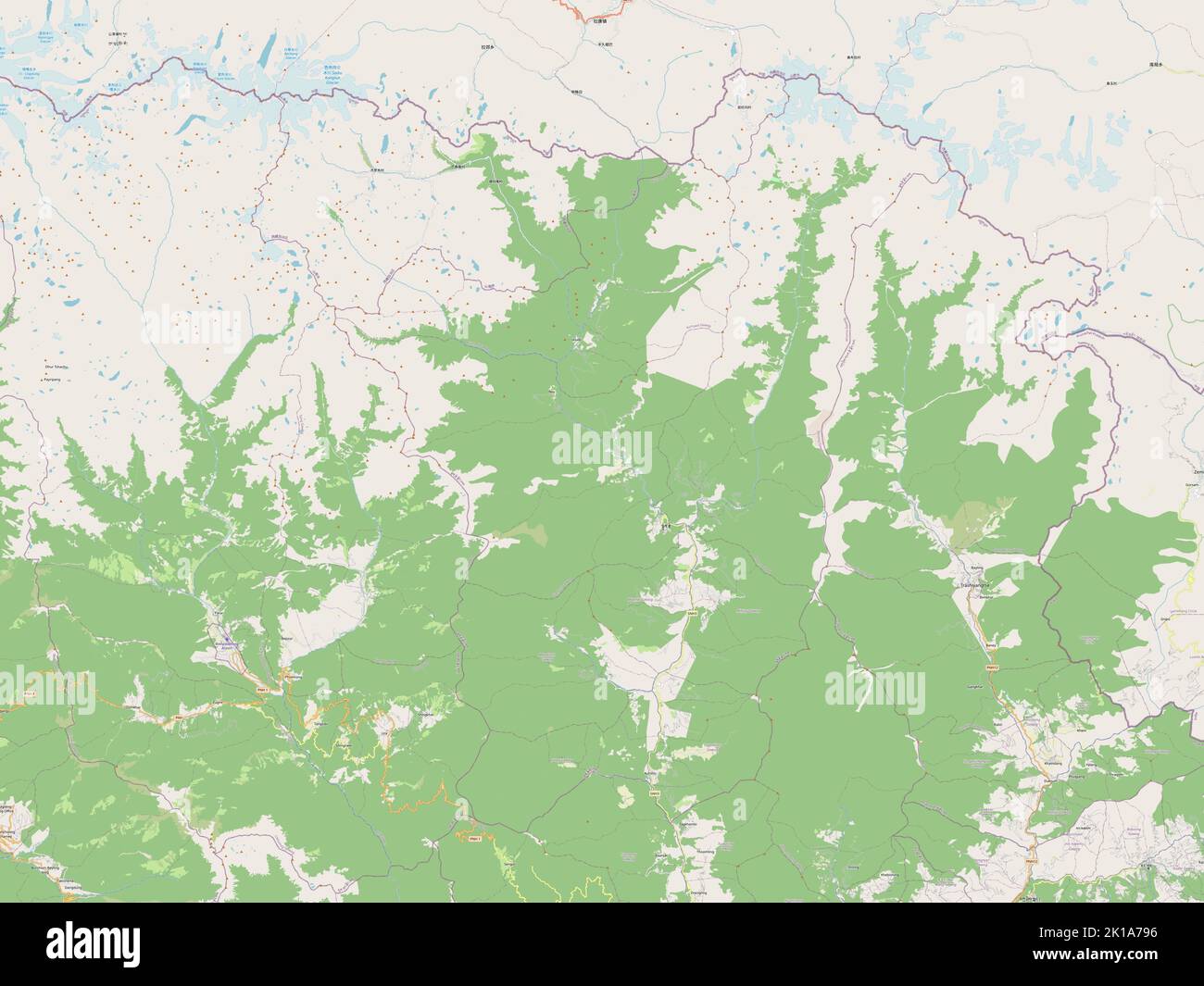 Lhuentse map hi-res stock photography and images - Alamy