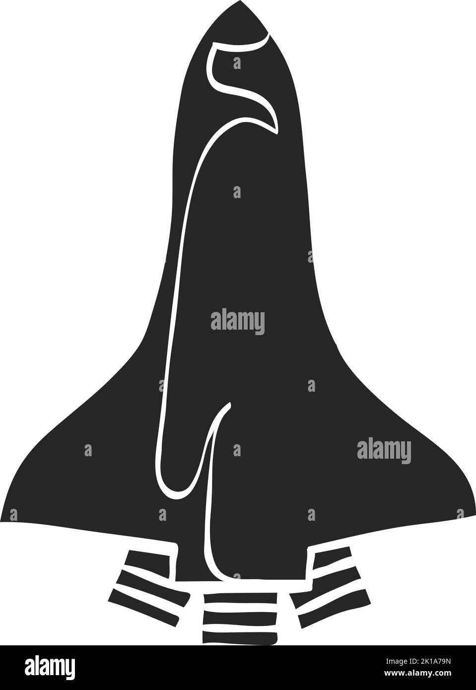 Hand drawn Space shuttle vector illustration Stock Vector Image & Art ...