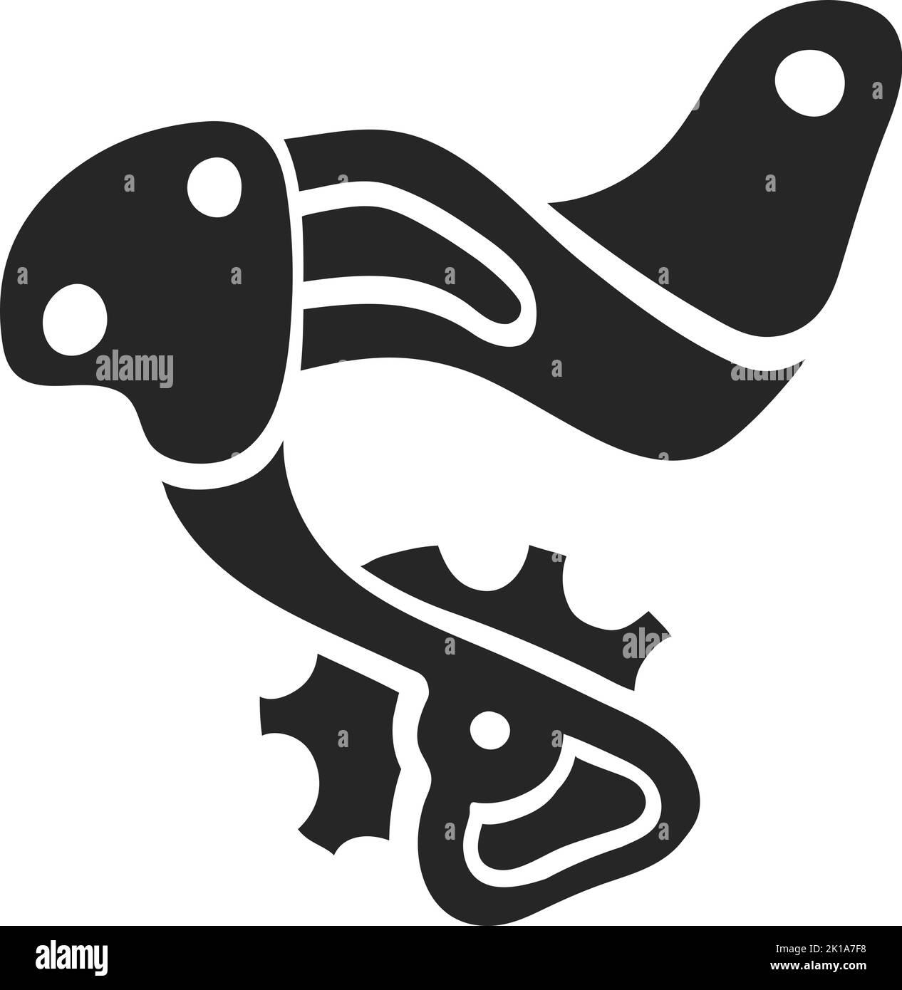 Hand drawn Rear deraillieur vector illustration Stock Vector Image ...