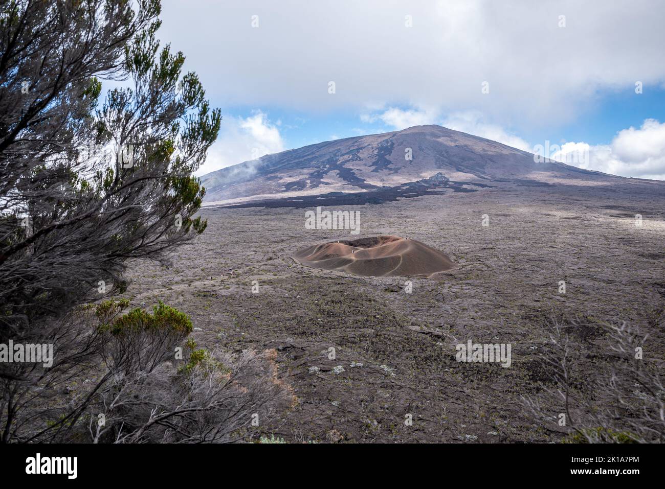 Formica Leo small crater close to Piton de la Fournaise active volcano ...