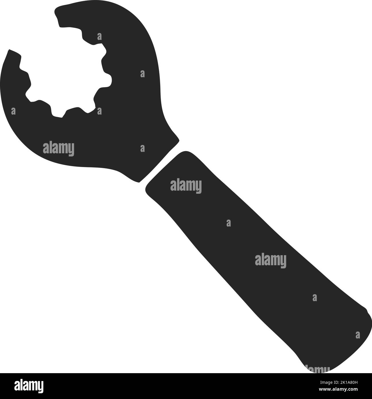 Hand drawn Wrench vector illustration Stock Vector Image & Art - Alamy