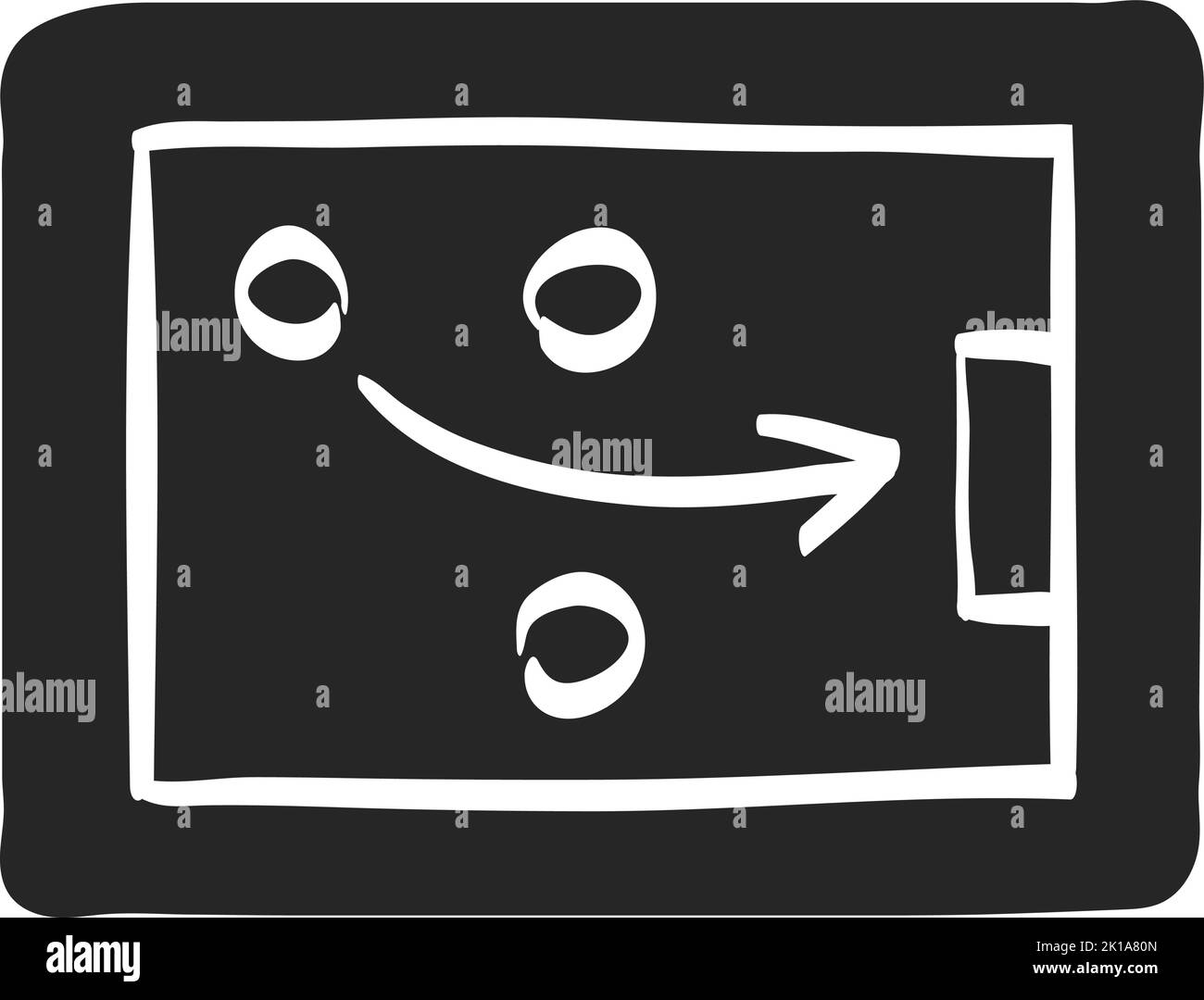 Hand drawn Strategy game vector illustration Stock Vector Image & Art ...