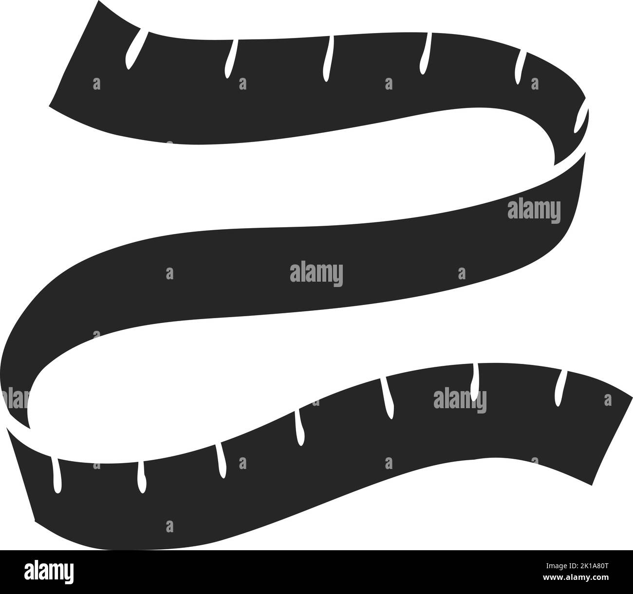 Hand drawn Measuring tape vector illustration Stock Vector Image & Art ...