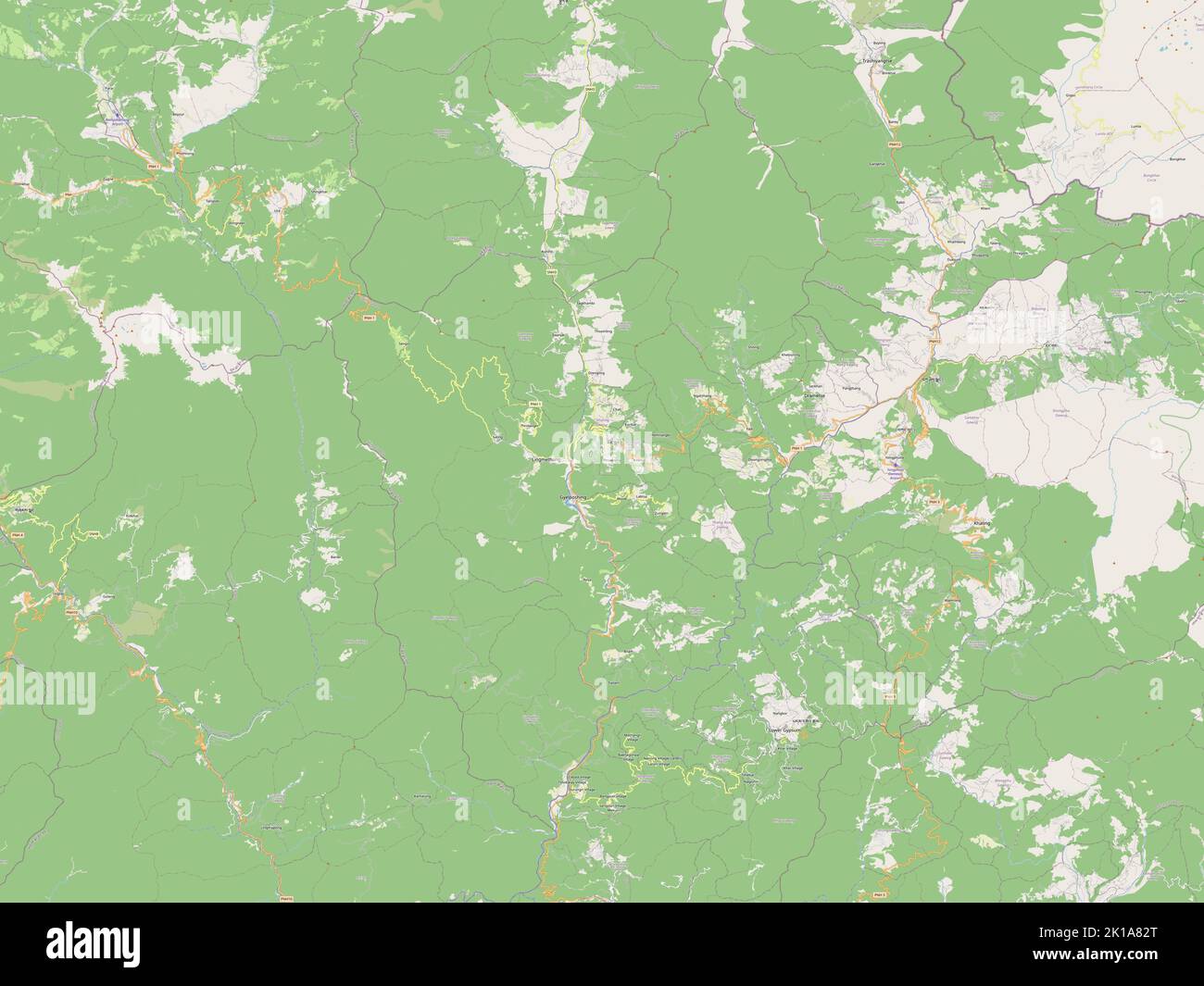 Monggar map hi-res stock photography and images - Alamy